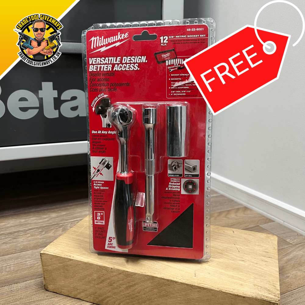 Milwaukee Tradesman 3/8″ Ratchet Set – 12PC - Power Tool Competitions - Win Vans & Power Tools