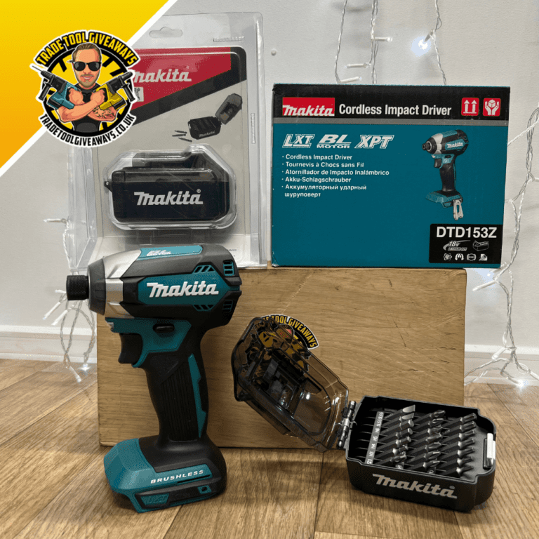 Makita DTD153Z 18V LXT Brushless Impact Driver & Bits Set - Power Tool ...