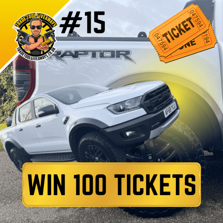 Win 100 Tickets – Ford Ranger Raptor Competition #15 - Power Tool ...