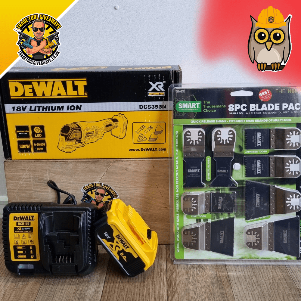 Dewalt DCS355 Multi Tool Bundle – Night Owl #133 - Power Tool Competitions - Win Vans & Power Tools