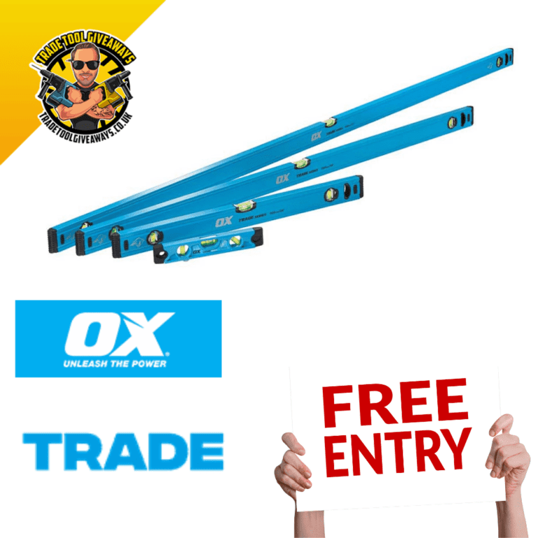 Free – Ox 4pc Levels Set - Power Tool Competitions - Win Vans & Power Tools