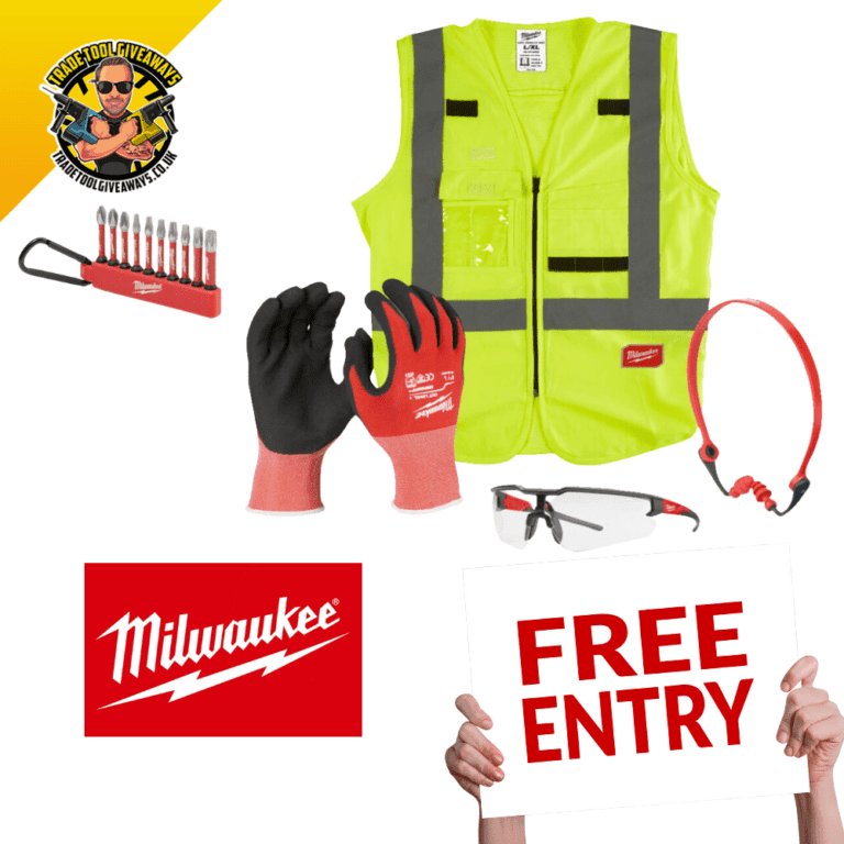 Free – Milwaukee PPE Kit & Bit Set - Power Tool Competitions - Win Vans ...