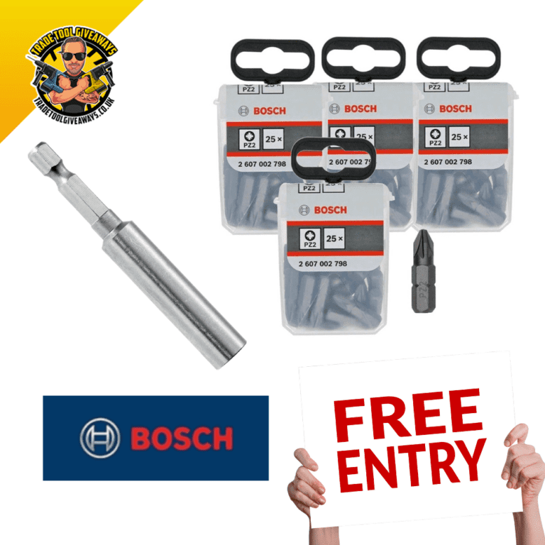 Free – Bosch PZ2 Bits & Magnetic Holder - Power Tool Competitions - Win ...
