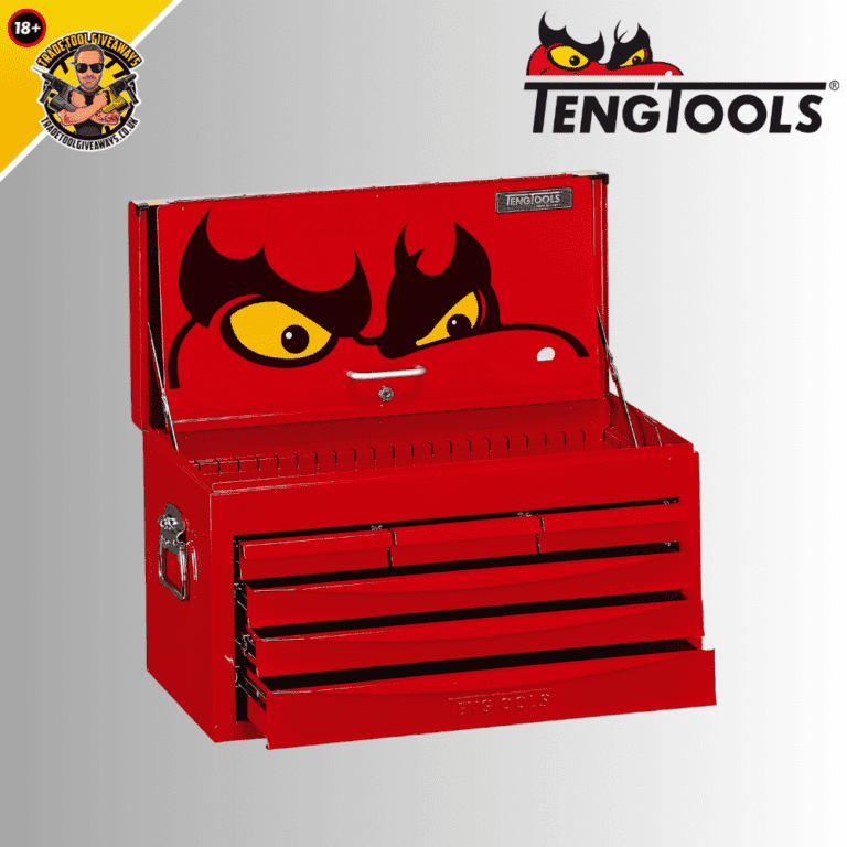 Teng 6 Drawer Red Tool Box - Power Tool Competitions - Win Vans & Power ...