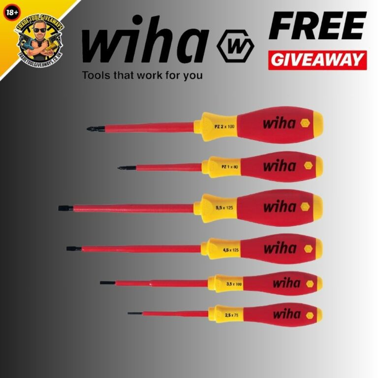 Free - Wiha 6pc VDE Screwdriver Set #2 - Power Tool Competitions - Win Vans & Power Tools