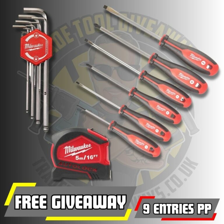 FREE - Mini Milwaukee Bundle - Power Tool Competitions - Win Vans & Power Tools