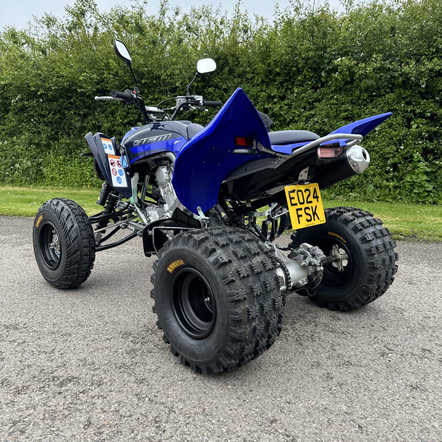 2024 Yamaha Raptor YFM700R Quad Bike - Racing Blue - Power Tool ...