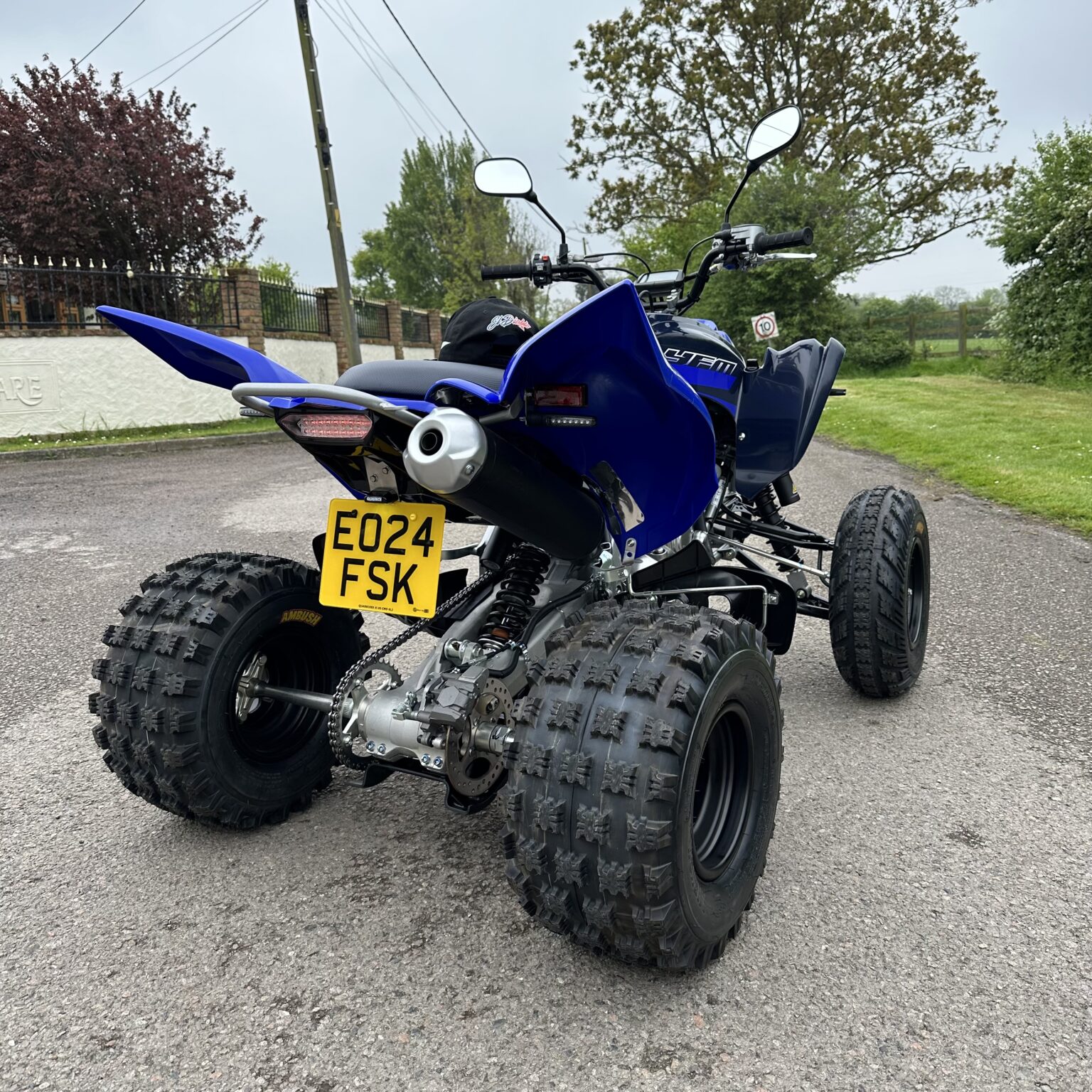 2024 Yamaha Raptor YFM700R Quad Bike - Racing Blue - Power Tool ...