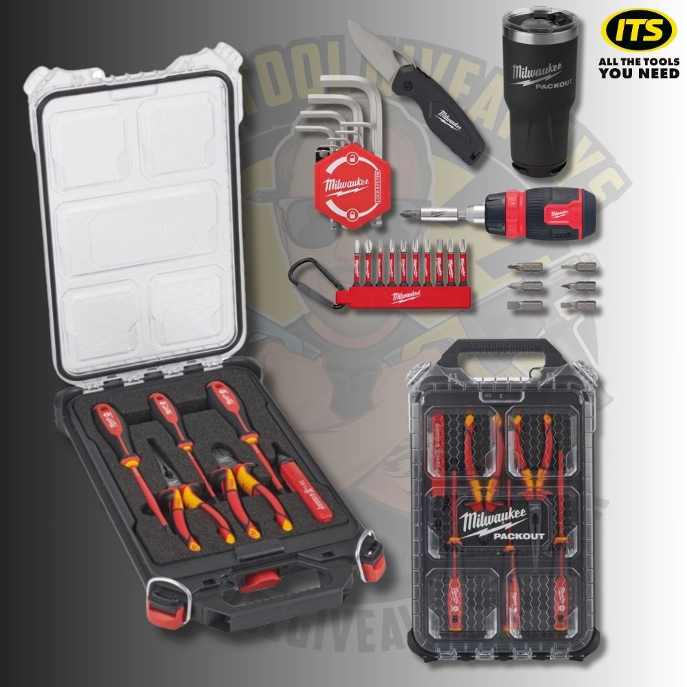 Milwaukee 7pc PACKOUT VDE Set & Accessories Bundle #2 - Power Tool ...