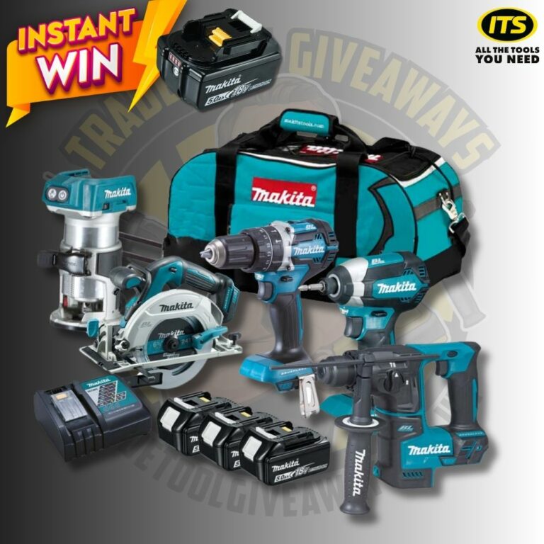 Makita 5pc 18v Brushless Tool Kit + 20 x Instant Wins - Power Tool ...