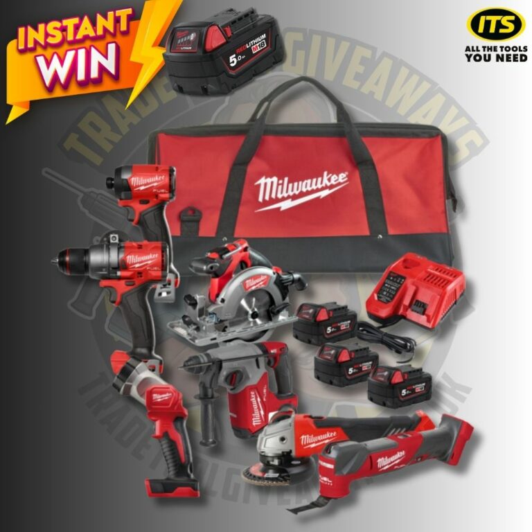 Milwaukee 7pc 18v Brushless Tool Kit + 20 x Instant Wins - Power Tool ...