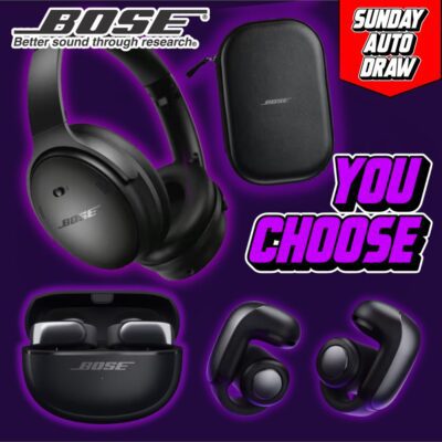 Auto Draw - Bose Earbuds or Bose Headphones - You Choose - LOW ODDS ...