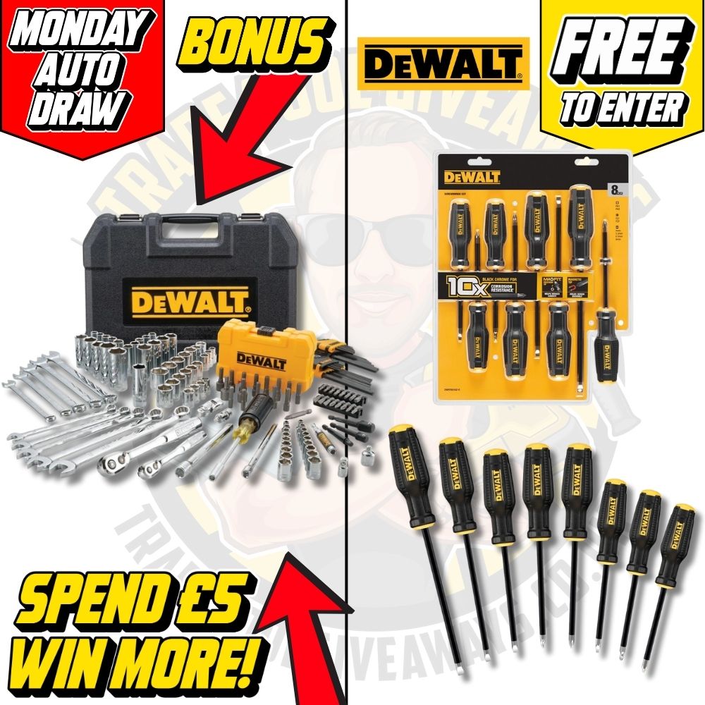 APP ONLY - FREE - Dewalt 8pc Screwdriver Set - Spend £5 For The Bonus ...