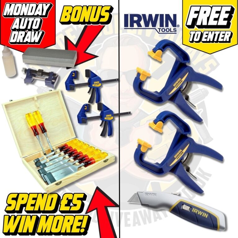 APP ONLY - FREE - Irwin Quick-Grip Clamps & Knife Bundle - Spend £5 For ...
