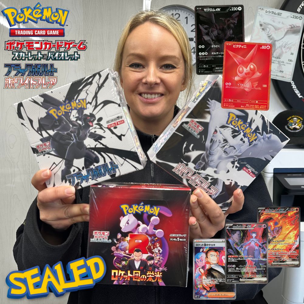 Pokémon TCG: Pokemon Black Bolt, White Flare And Glory Of Team Rocket ...