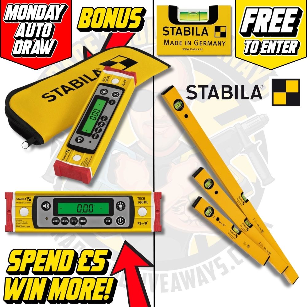 APP ONLY - FREE - Stabila 3pc Spirit Level Set - Spend £5 For The Bonus ...