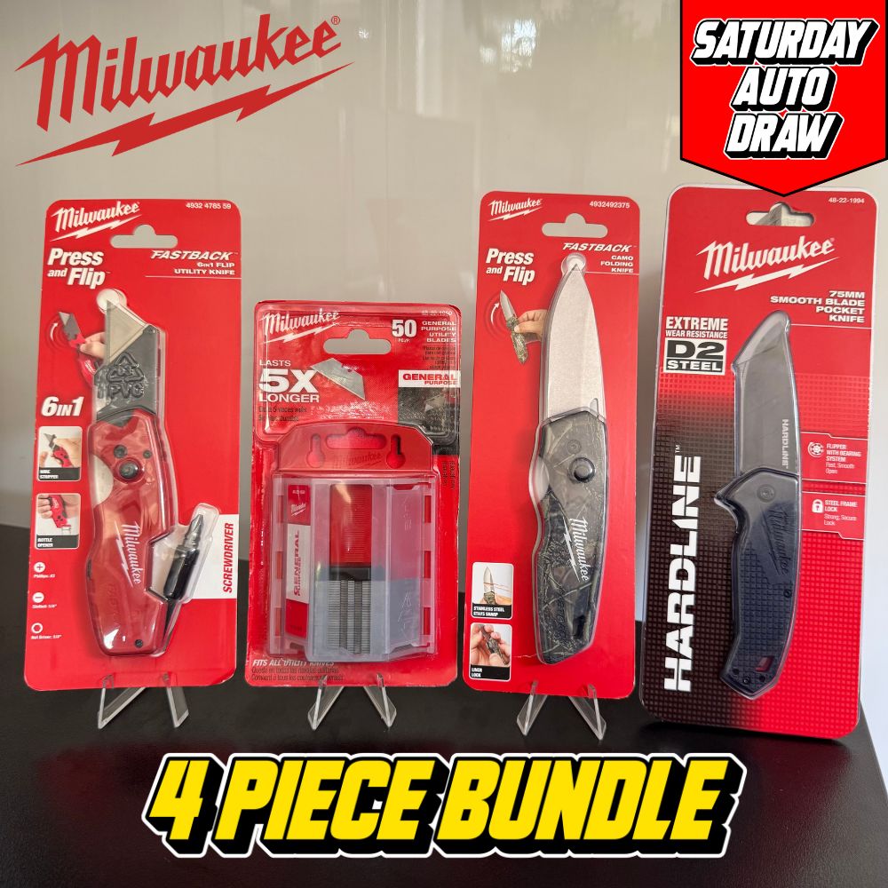 Auto Draw - Milwaukee Knife Bundle #5 - Power Tool Competitions - Win ...