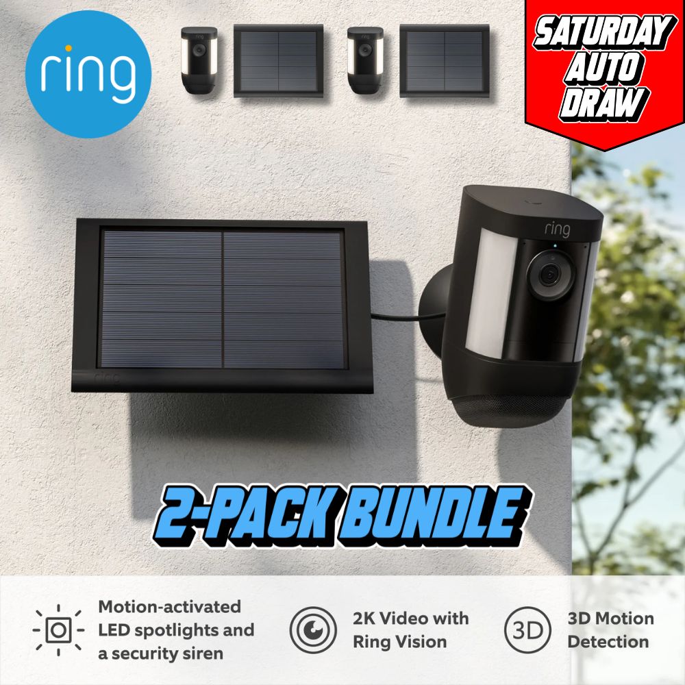 Auto Draw - Ring 2-Pack Spotlight Cam Pro Solar - Power Tool ...